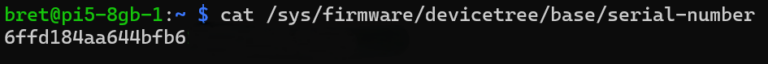 Finding Your Raspberry Pi Serial Number - bret.dk